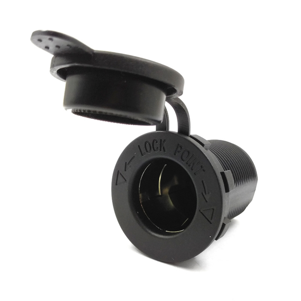 12V Steckdose, schwarz - Profidurium Shop